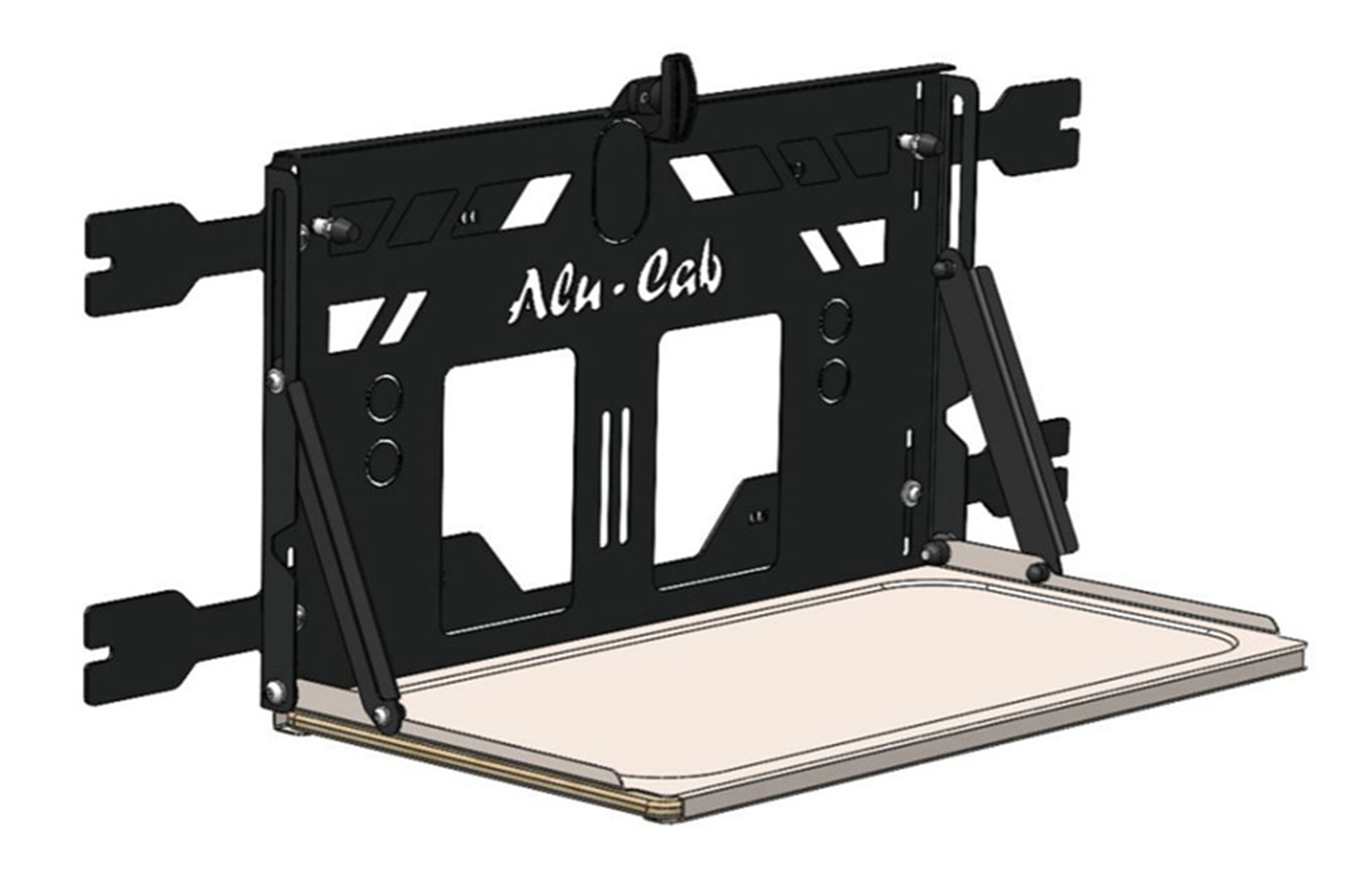 Canopy Camper Rear Door Drop-Down Table Mounting Bracket | Secure Mount ...