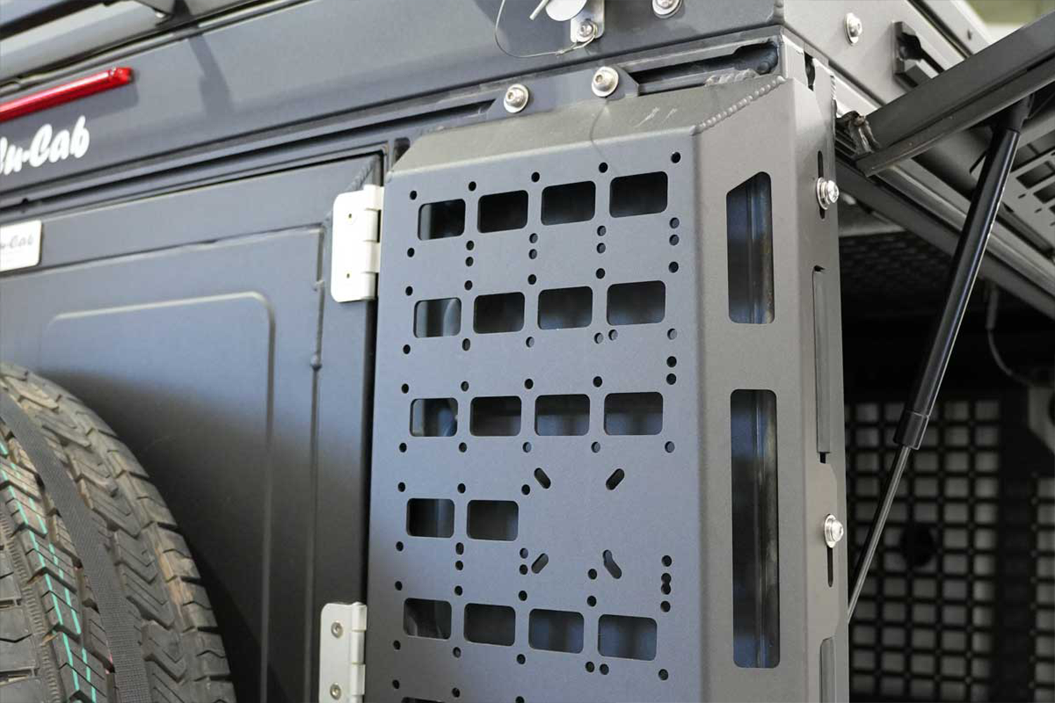 Rear Exterior Molle Plate | ModCAP & Canopy Camper Storage | Dual/Extra ...
